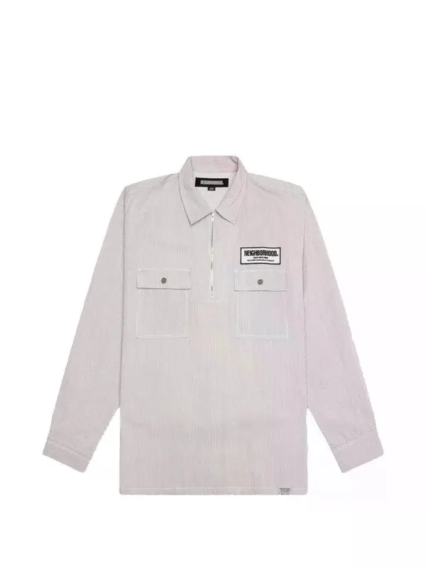 NEIGHBORHOOD Stripe Pocket Polo Shirt - Neutrals