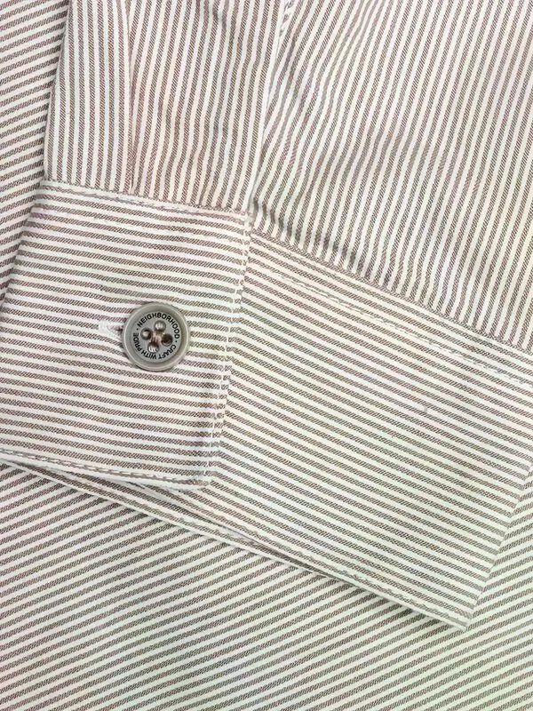 NEIGHBORHOOD Stripe Pocket Polo Shirt - Neutrals