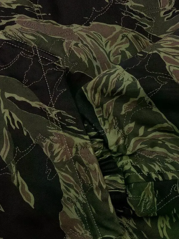 SOUTH2 WEST8 Skull Quilting Camo-print Jacket