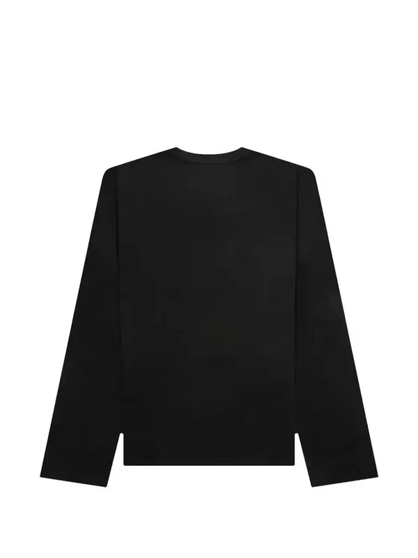 Play Comme Des Garcon Appliqué Long-sleeve T-shirt - Black