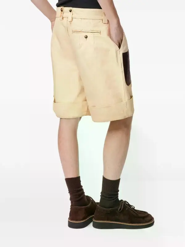 Loewe Cuffed Shorts - Neutrals