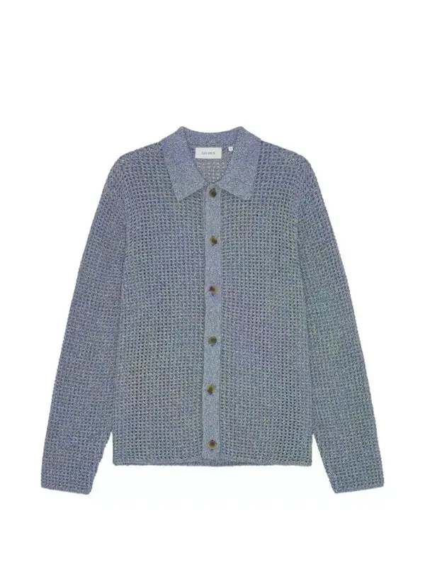 LES DEUX Gerald Open Knit Shirt