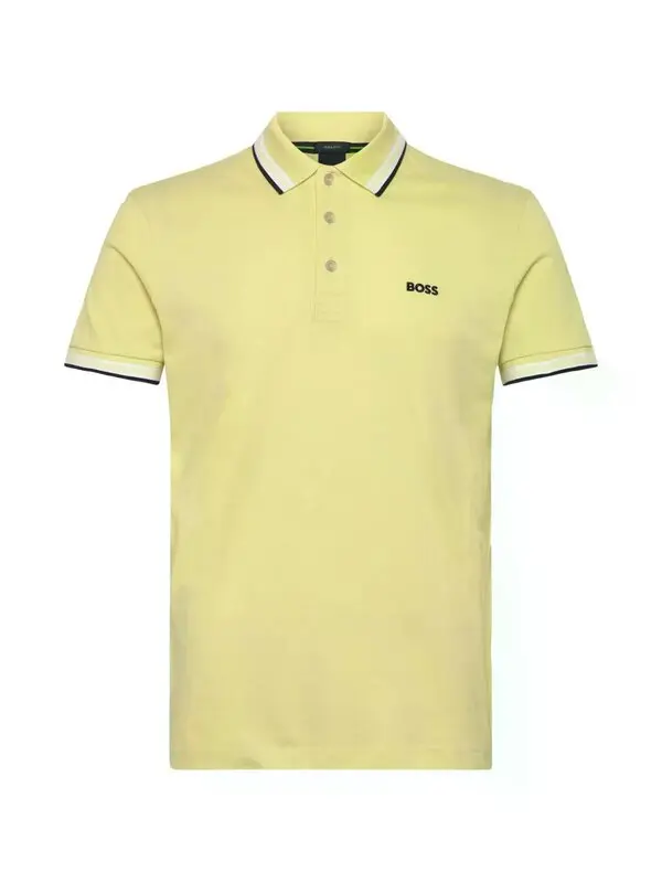 BOSS Paddy Cotton-piqué Polo Shirt - Yellow