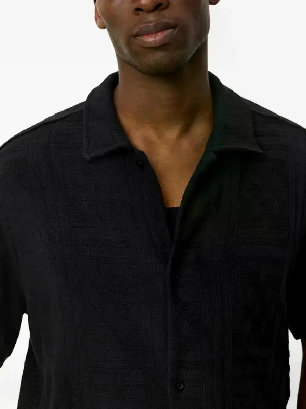 LES DEUX Hector Short-sleeve Shirt - Black