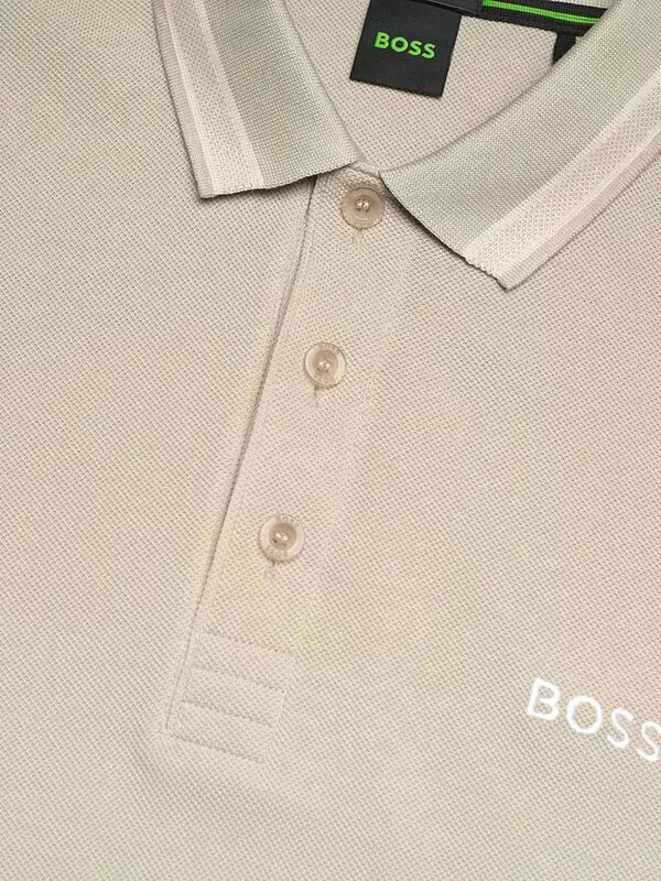 BOSS Paddy Polo Shirt In Cotton Piqu - Neutrals