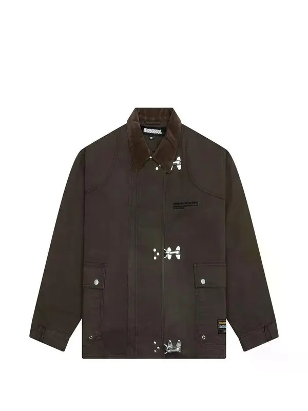 NEIGHBORHOOD Corduroy-collar Jacket - Brown