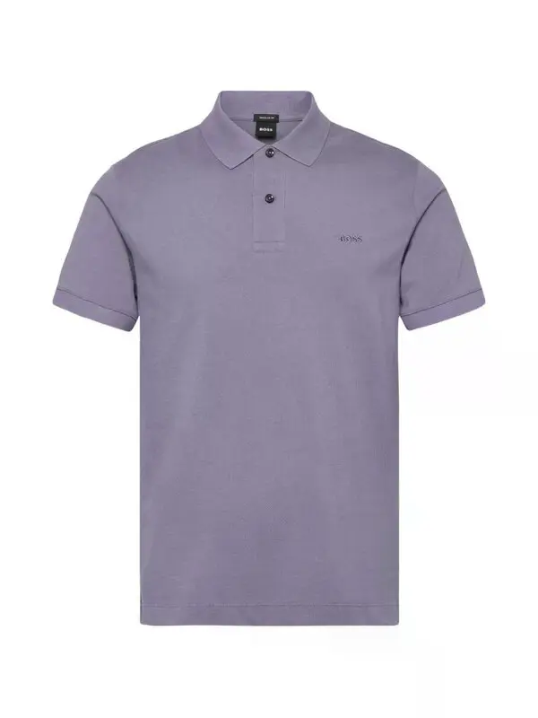 BOSS Buttoned Polo Shirt - Purple