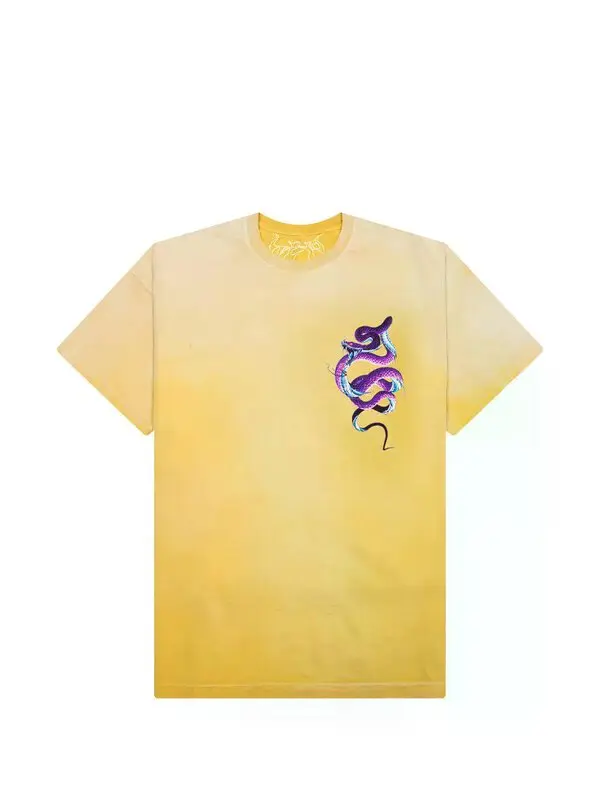D-R-G-N Snake Pit-viper T-shirt - Yellow