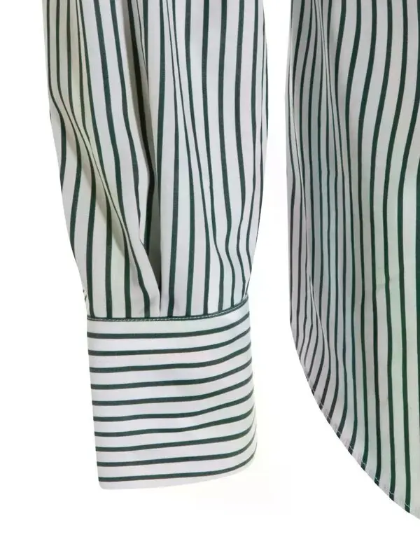 MAZZARELLI Striped Button Shirt - White