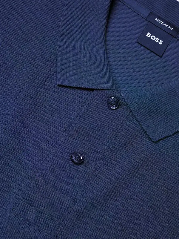 BOSS Pallas Cotton-piqué Polo Shirt - Blue