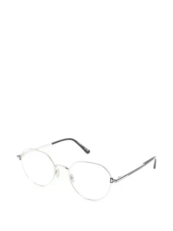 TOM FORD Metal Round Frame Glasses - Silver