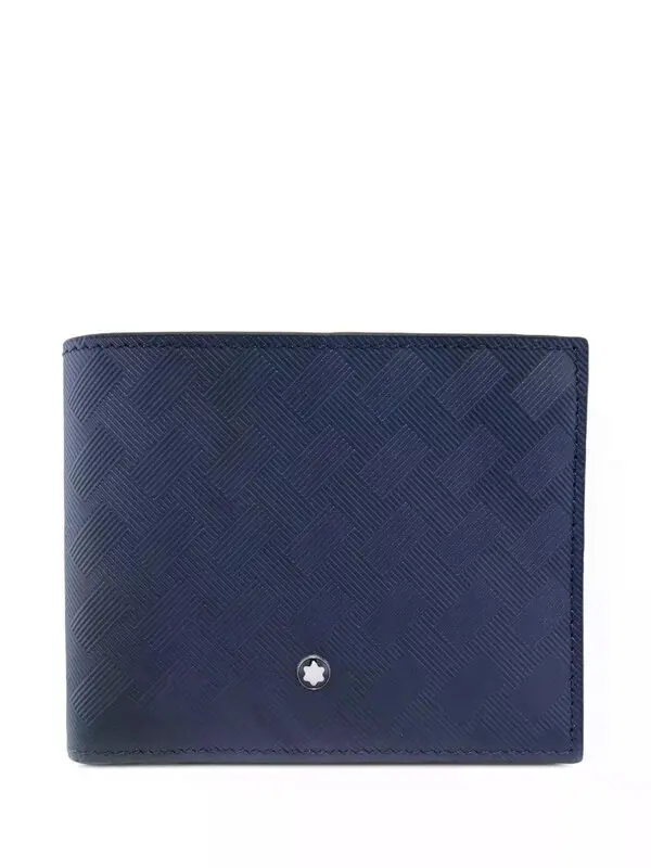 Montblanc Patterned Leather Wallet - Blue