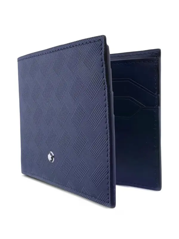 Montblanc Patterned Leather Wallet - Blue