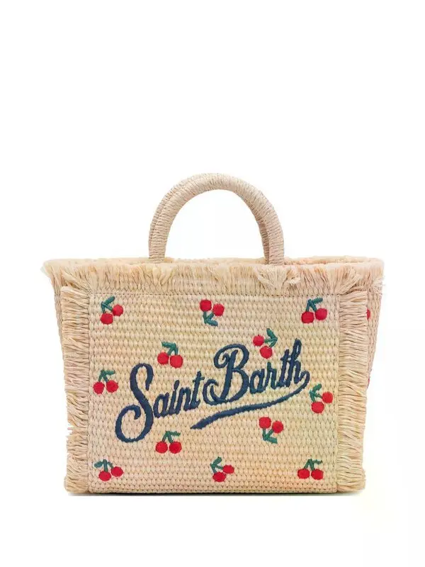 MC2 SAINT BARTH Embroidered Tote Bag - Neutrals