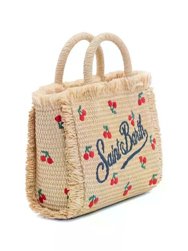 MC2 SAINT BARTH Embroidered Tote Bag - Neutrals