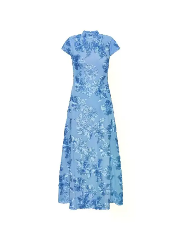 ROTATE BY BIRGER CHRISTENSEN Floral Maxi Dress - Blue
