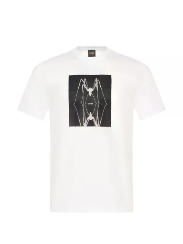 BOSS Graphic-print Crew-neck T-shirt - White
