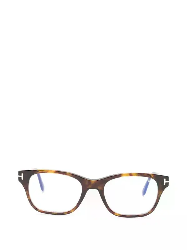 TOM FORD Rectangle-frame Glasses - Brown