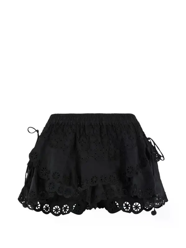 Isabel Marant Neis Embroidered Shorts - Black