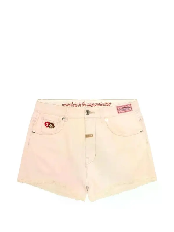 AAPE BY *A BATHING APE Appliqué-detail Shorts - Pink