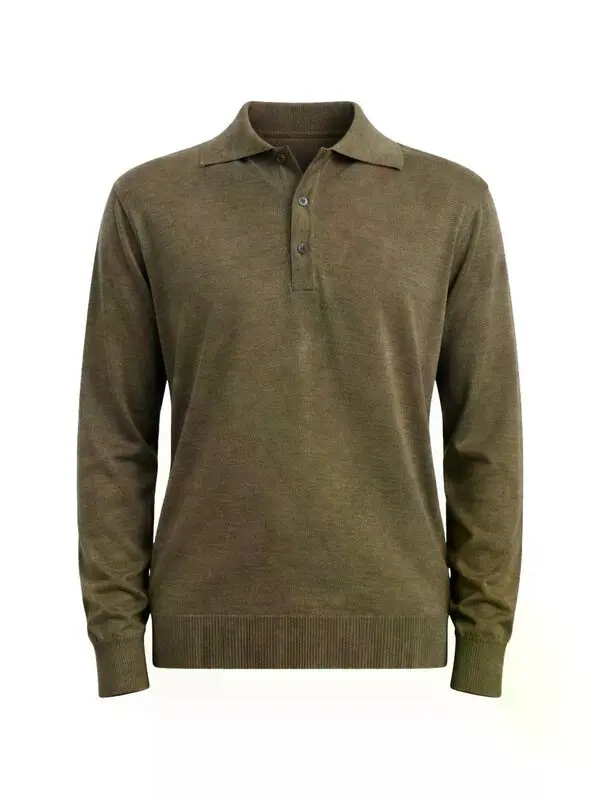 ANOTHER ASPECT Long-sleeve Polo Shirt