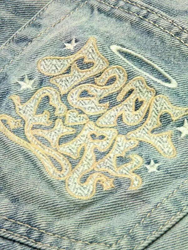 AAPE BY *A BATHING APE Embroidered Denim Shorts
