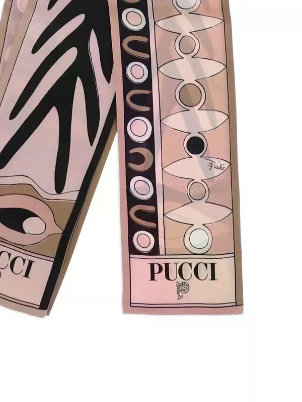 Emilio Pucci Angoli Soleil-print Silk Twill Scarf