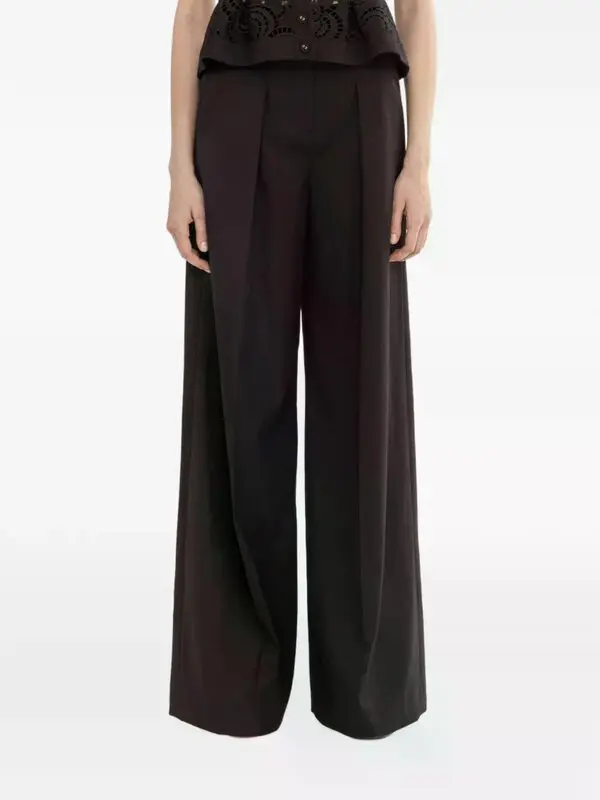NISSA High-rise Trousers - Black