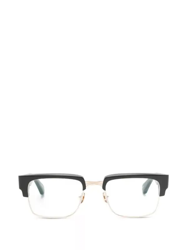 Matsuda Eyeglasses With Browline Detail - Black