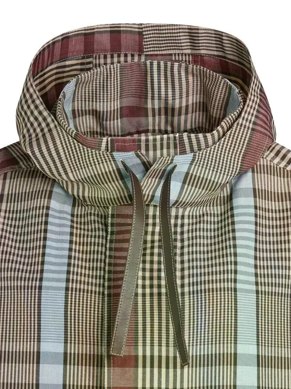 TOD'S Checked Rain Coat