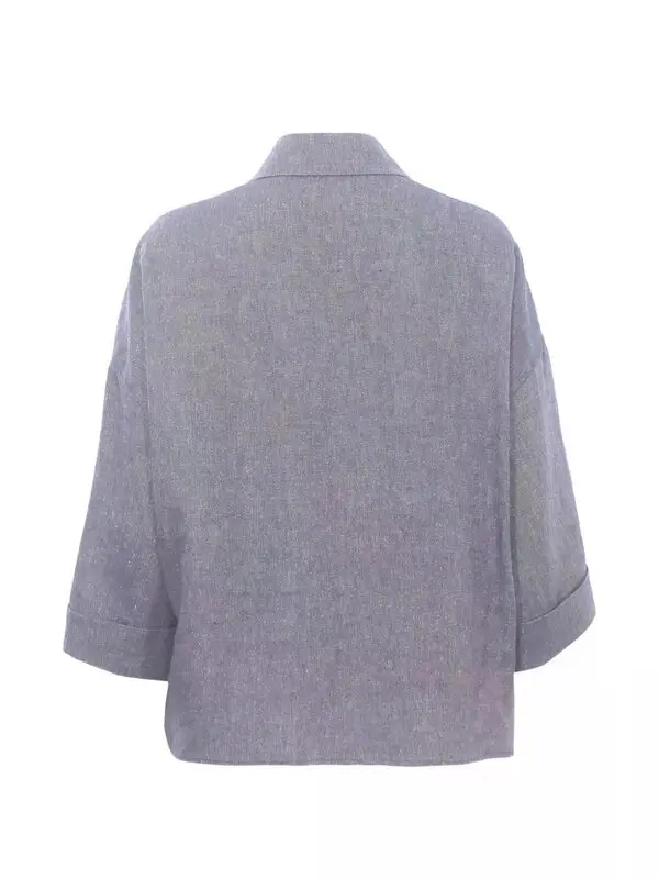 Eleventy Buttoned Shirt - Blue