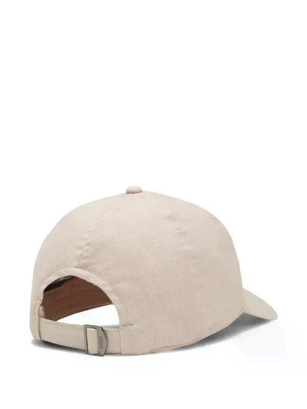 BOSS Embroidered Linen Cap