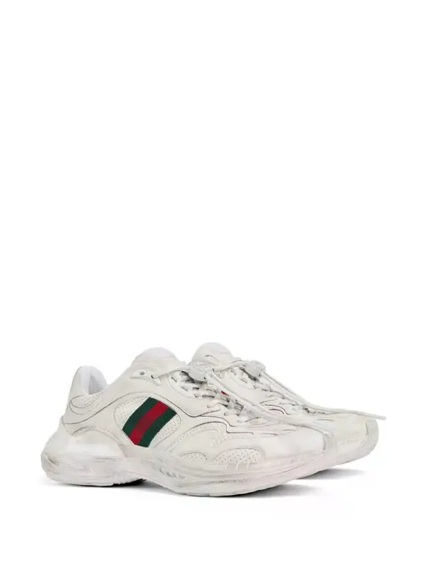 Gucci Stripe Detail Sneakers - Neutrals
