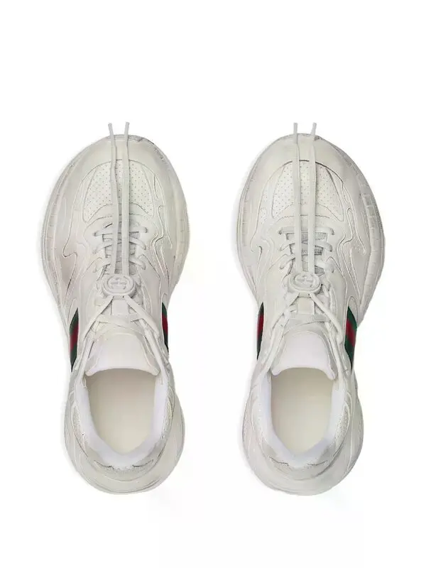 Gucci Stripe Detail Sneakers - Neutrals