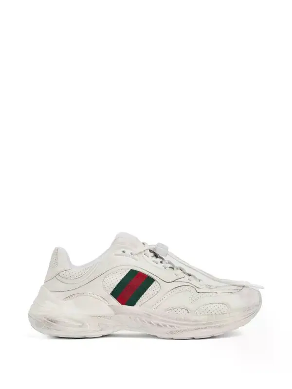 Gucci Stripe Detail Sneakers - White