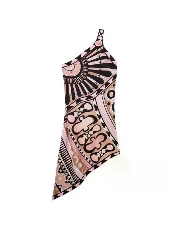 Emilio Pucci One-shoulder Printed Dress