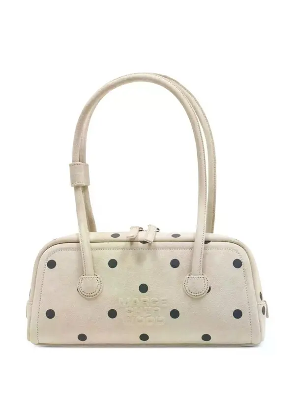 MARGESHERWOOD Polka Dot Leather Shoulder Bag - Neutrals