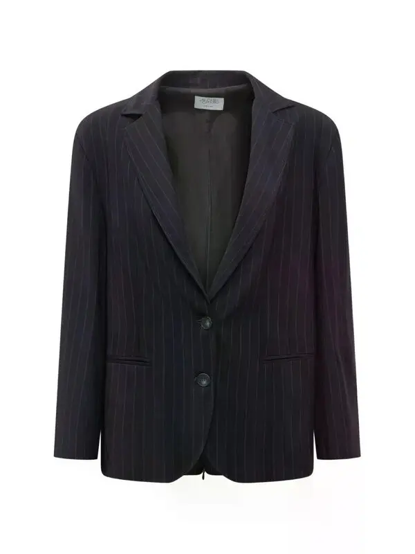 LE SULLY STUDIO Pinstripe Button Jacket