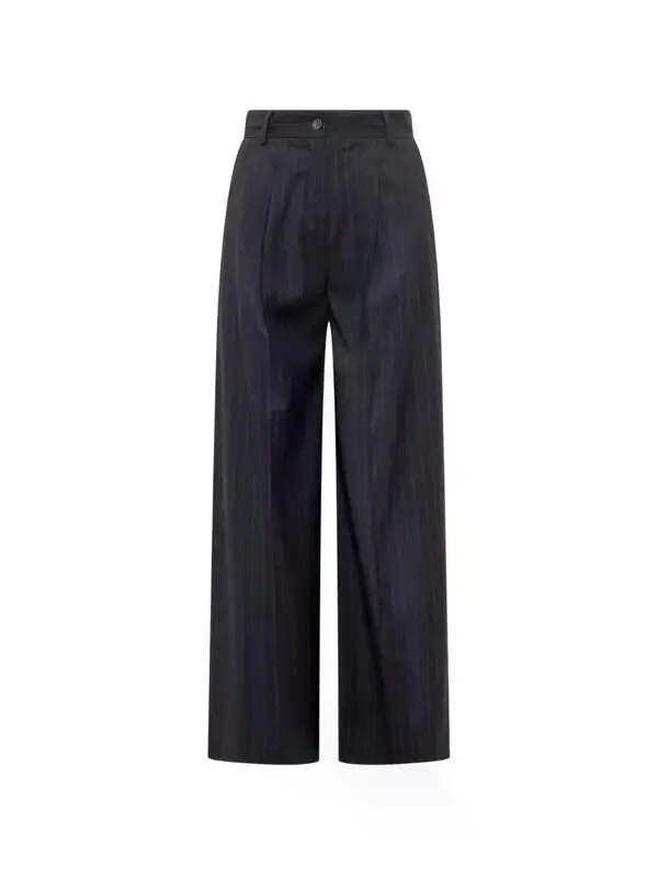 LE SULLY STUDIO Pinstripe Straight Trousers