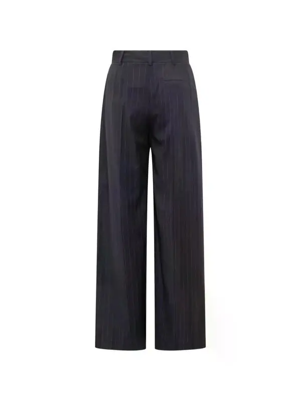 LE SULLY STUDIO Pinstripe Straight Trousers