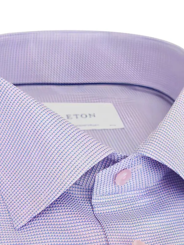 Eton Micro-pattern Shirt - Pink