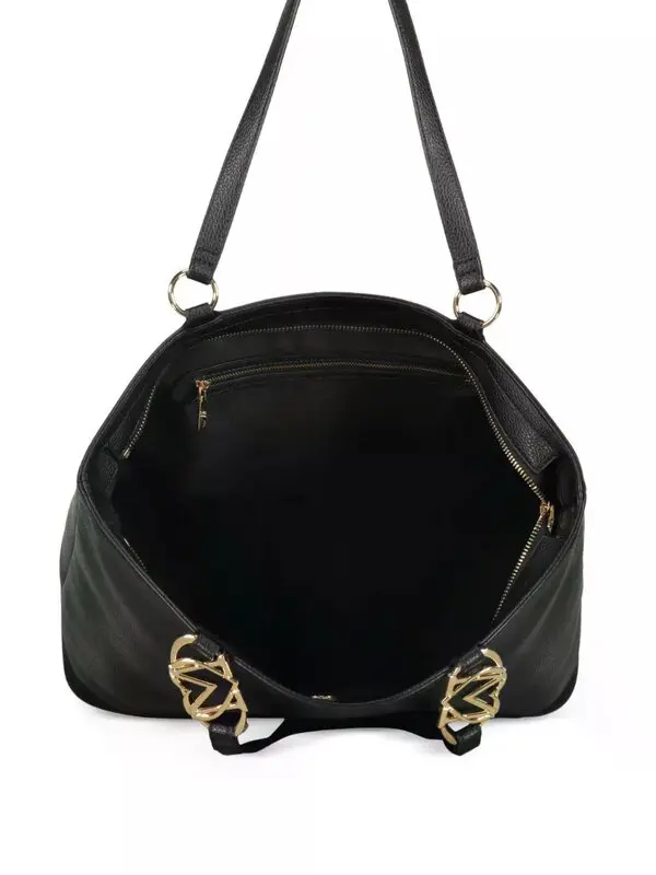 Moschino Logo-plaque Tote Bag - Black