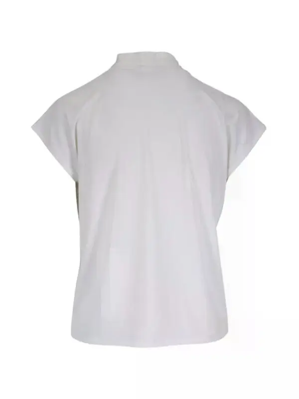Vince Sleeveless Twisted-collar Blouse