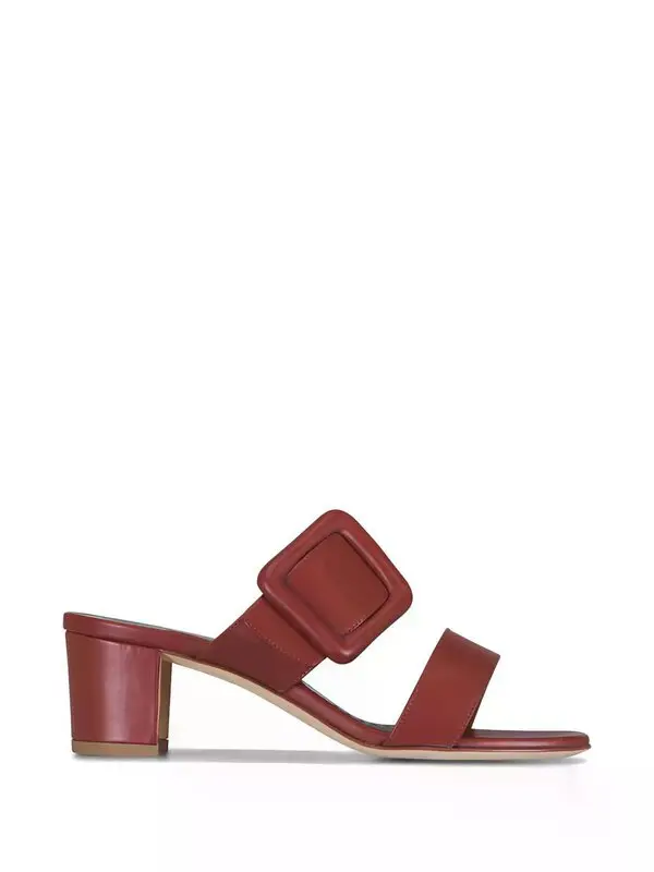 Manolo Blahnik Titubanew Buckle-strap Heeled Sandals - Red