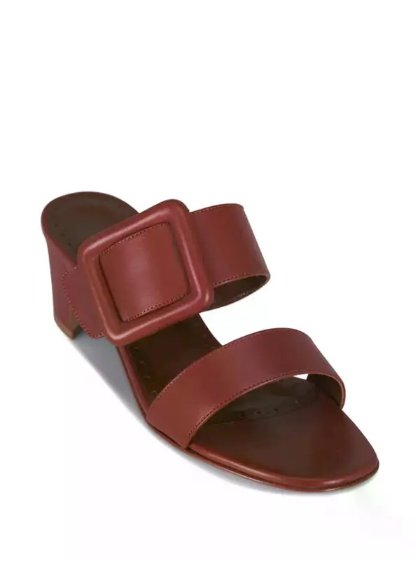 Manolo Blahnik Titubanew Buckle-strap Heeled Sandals
