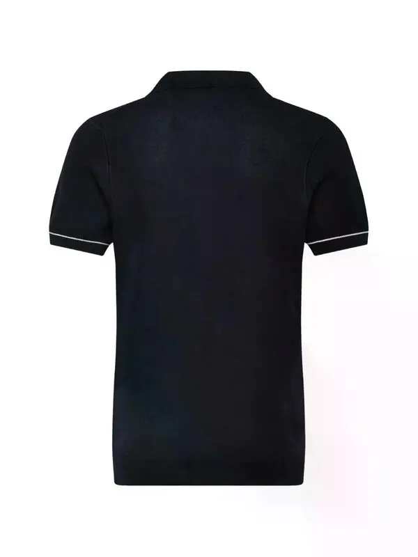 BOSS Cotton-blend Knit Polo With Horizontal Stripe