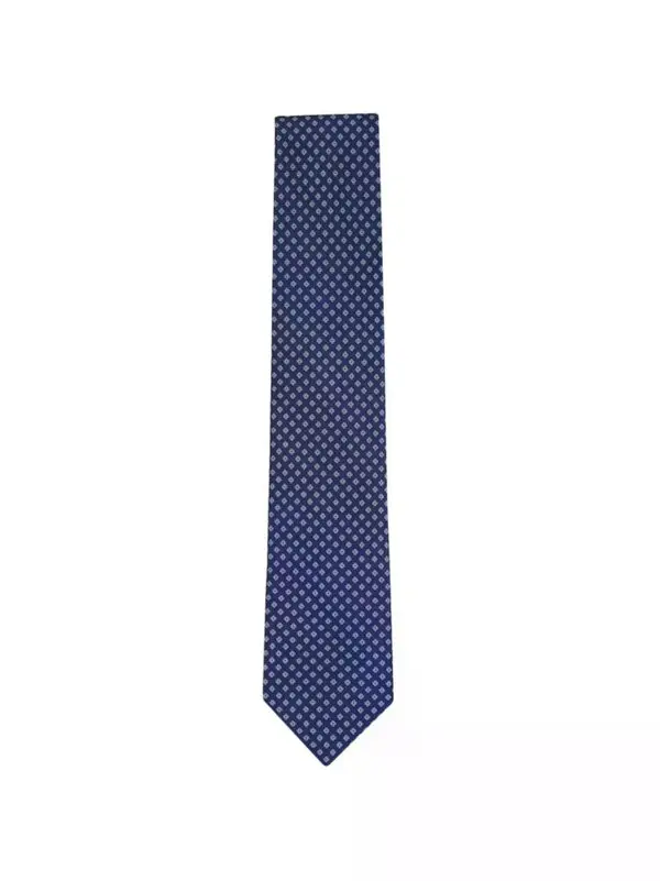 Brioni Patterned Necktie - Blue