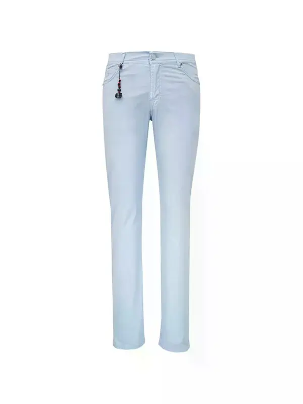 Marco Pescarolo Button Trousers - Blue