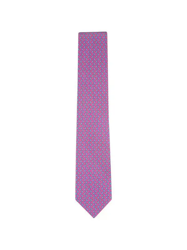 FERRAGAMO Printed Neck Tie - Pink