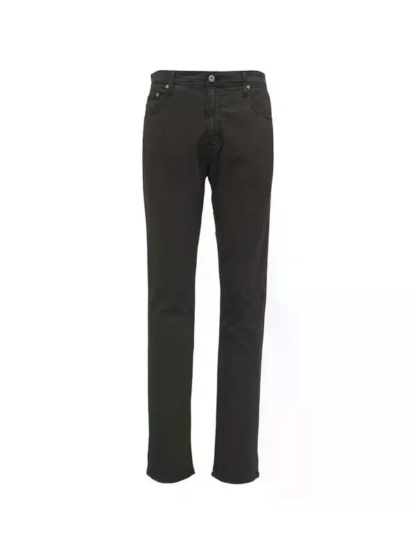 Ag Belt-loop Buttoned Trousers - Grey